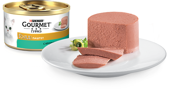 Gourmet Gold (Гурме Голд) консервы для кошек паштет с кроликом